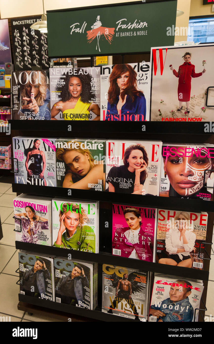 Magazine Stand Featuring Magazine Covers, NYC, USA Stock Photo - Alamy
