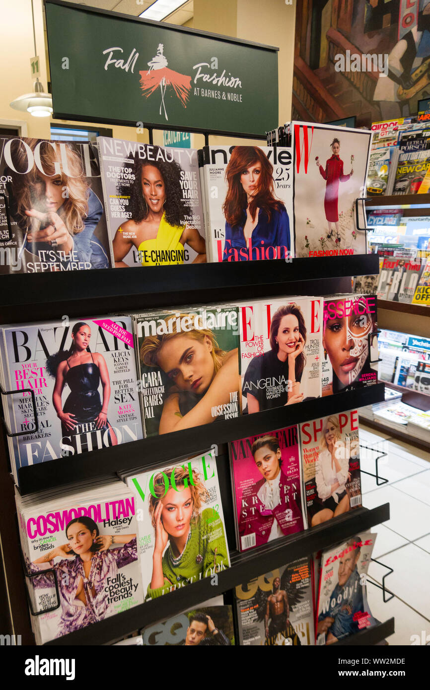 Magazine Stand Featuring Magazine Covers, NYC, USA Stock Photo - Alamy