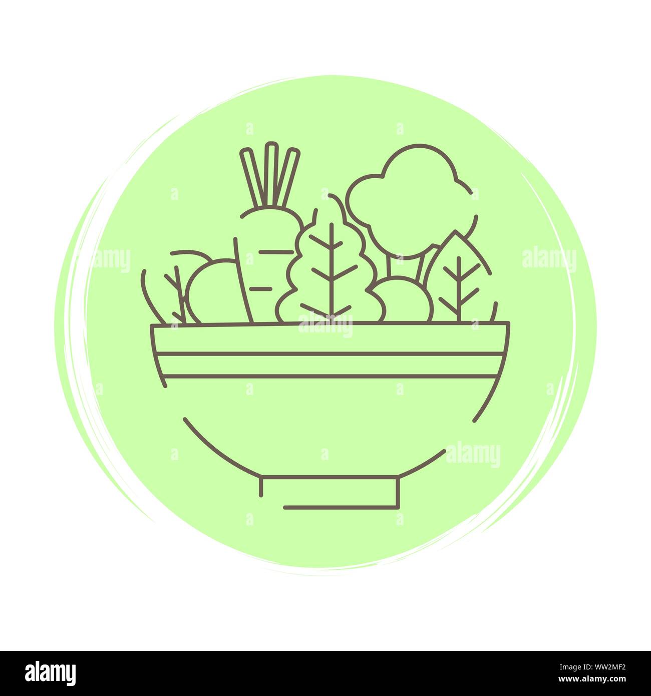 Salad Icon Vector