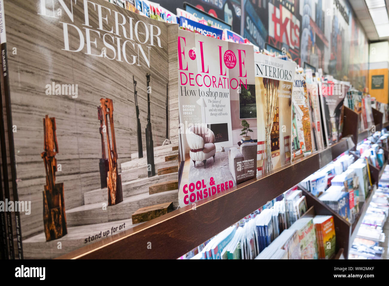 Magazine Stand Featuring Magazine Covers, NYC, USA Stock Photo - Alamy