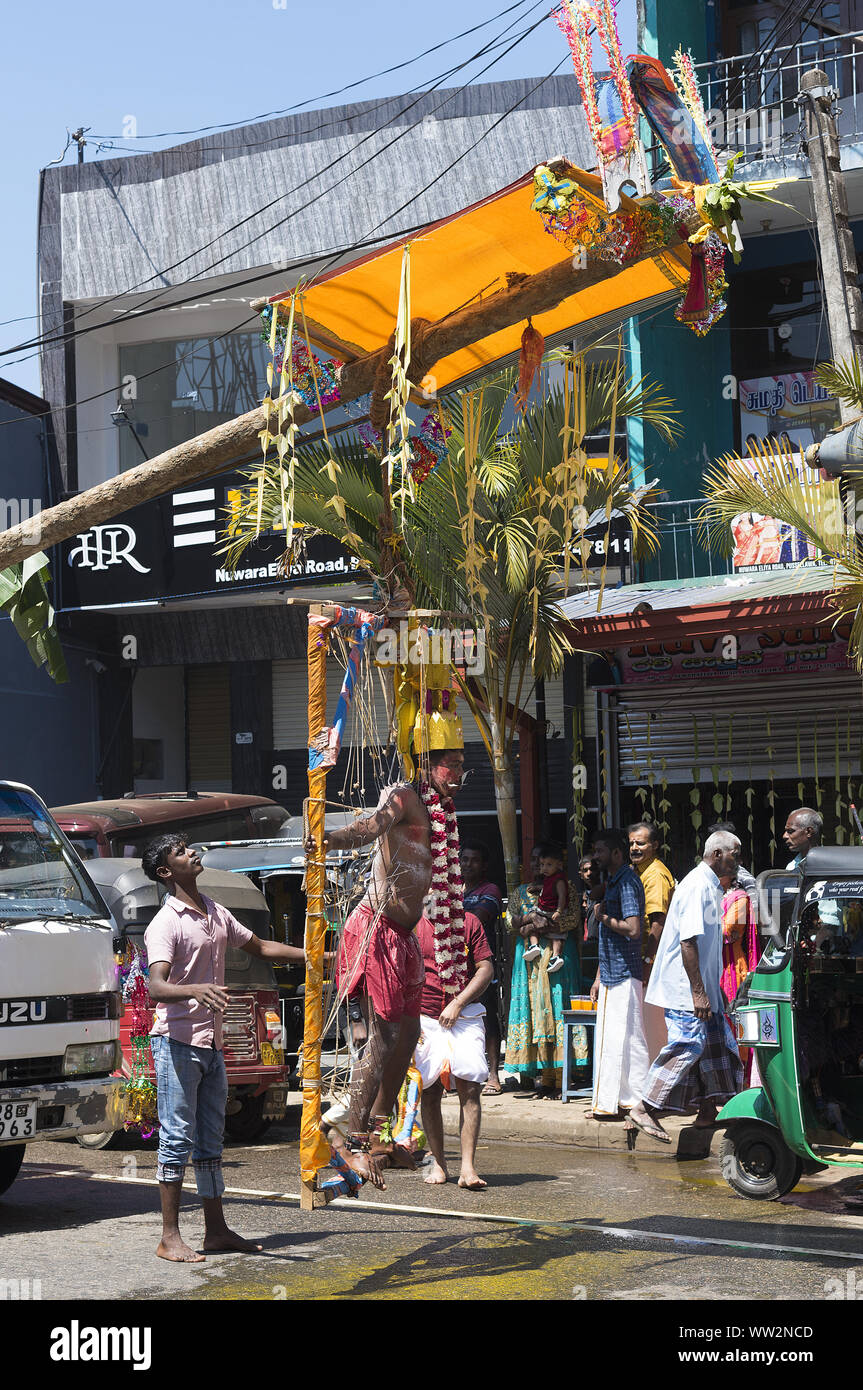Pussellawa, Sri Lanka, 03/20/2019: Hindu festival of Thaipusam - body ...