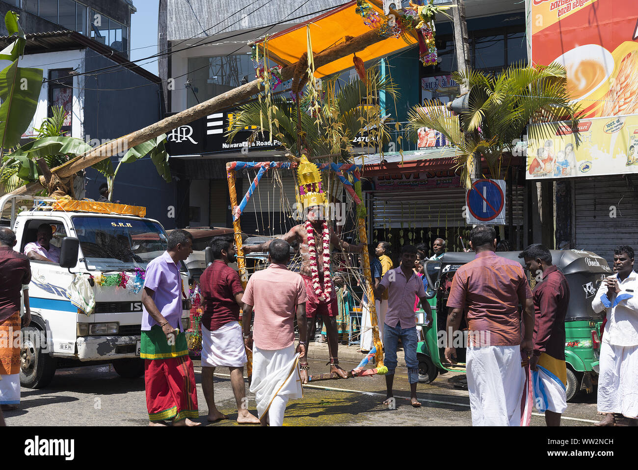 Pussellawa, Sri Lanka, 03/20/2019: Hindu festival of Thaipusam - body ...