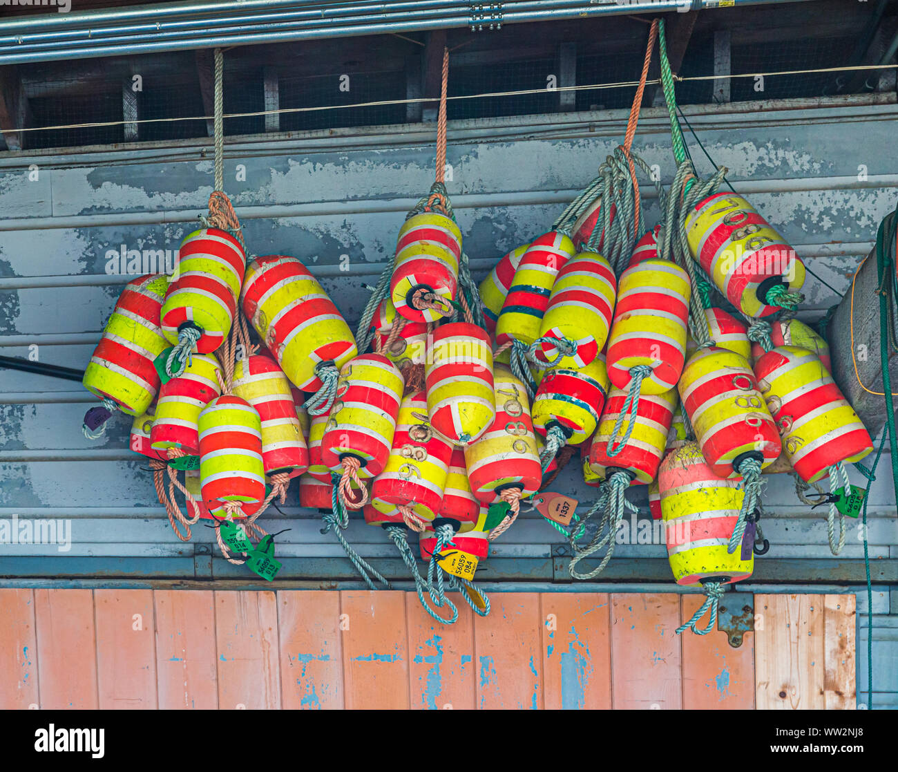 Commercial fishing nets cork floats hi-res stock photography and images ...