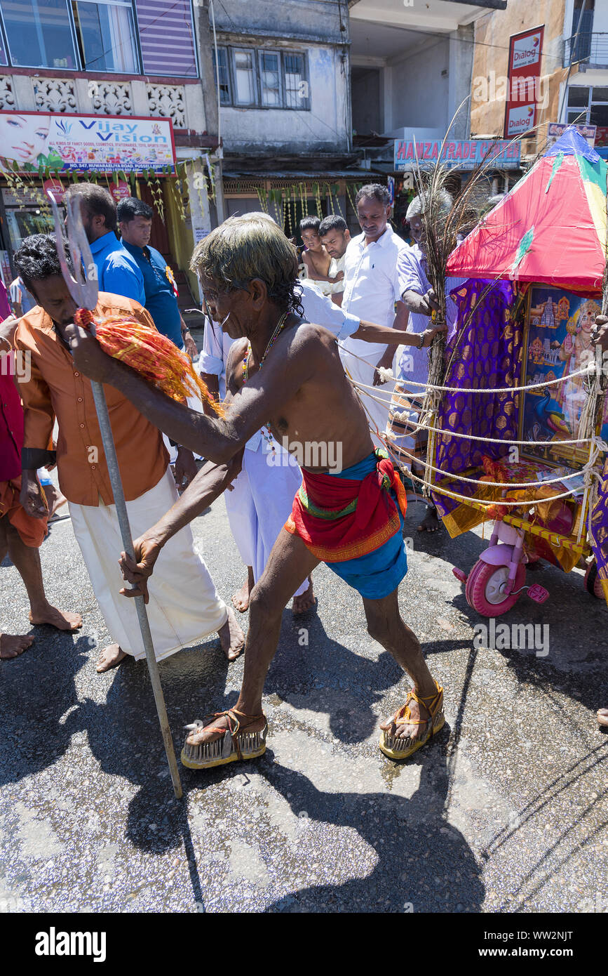 Pusellawa, Sri Lanka, 12 March 2019:Hindu festival of Thaipusam - body ...