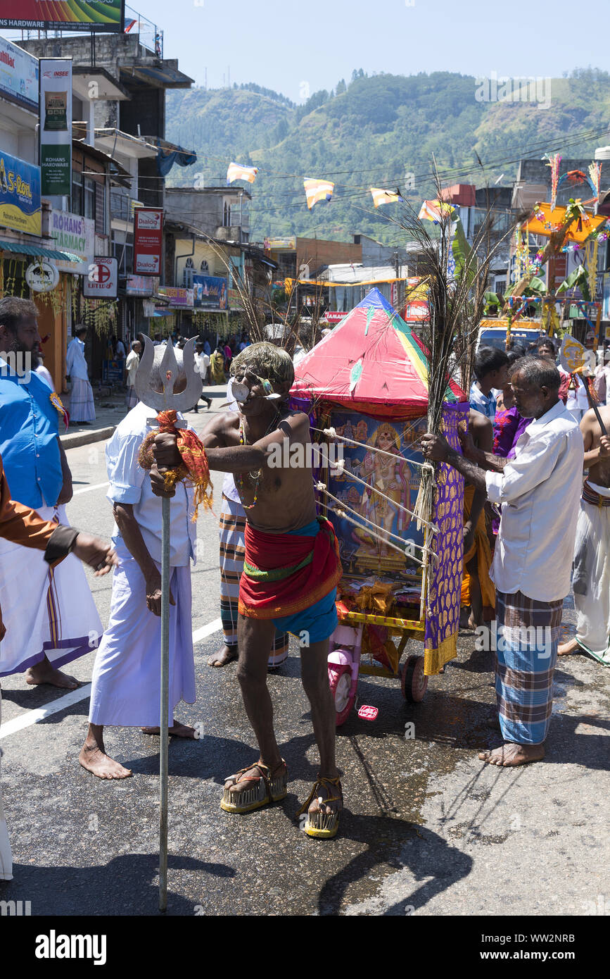 Pusellawa, Sri Lanka, 12 March 2019:Hindu festival of Thaipusam - body ...