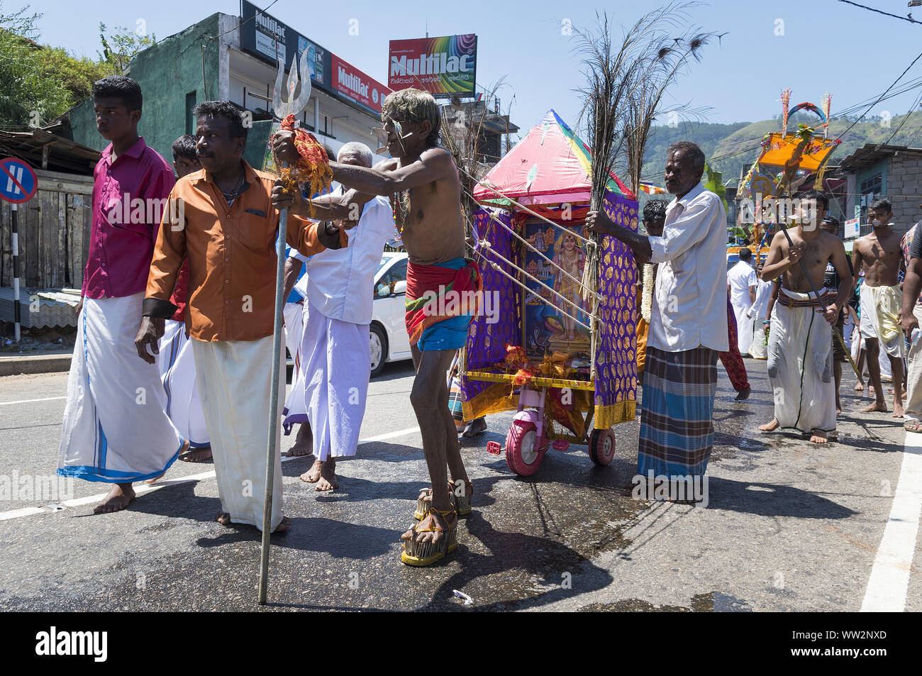 Pusellawa, Sri Lanka, 12 March 2019:Hindu festival of Thaipusam - body ...