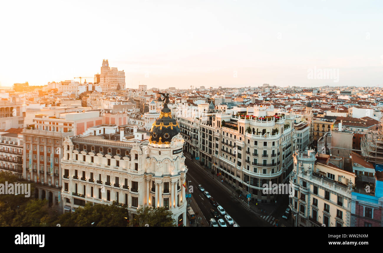 Elevated view of madrid hi-res stock photography and images - Alamy