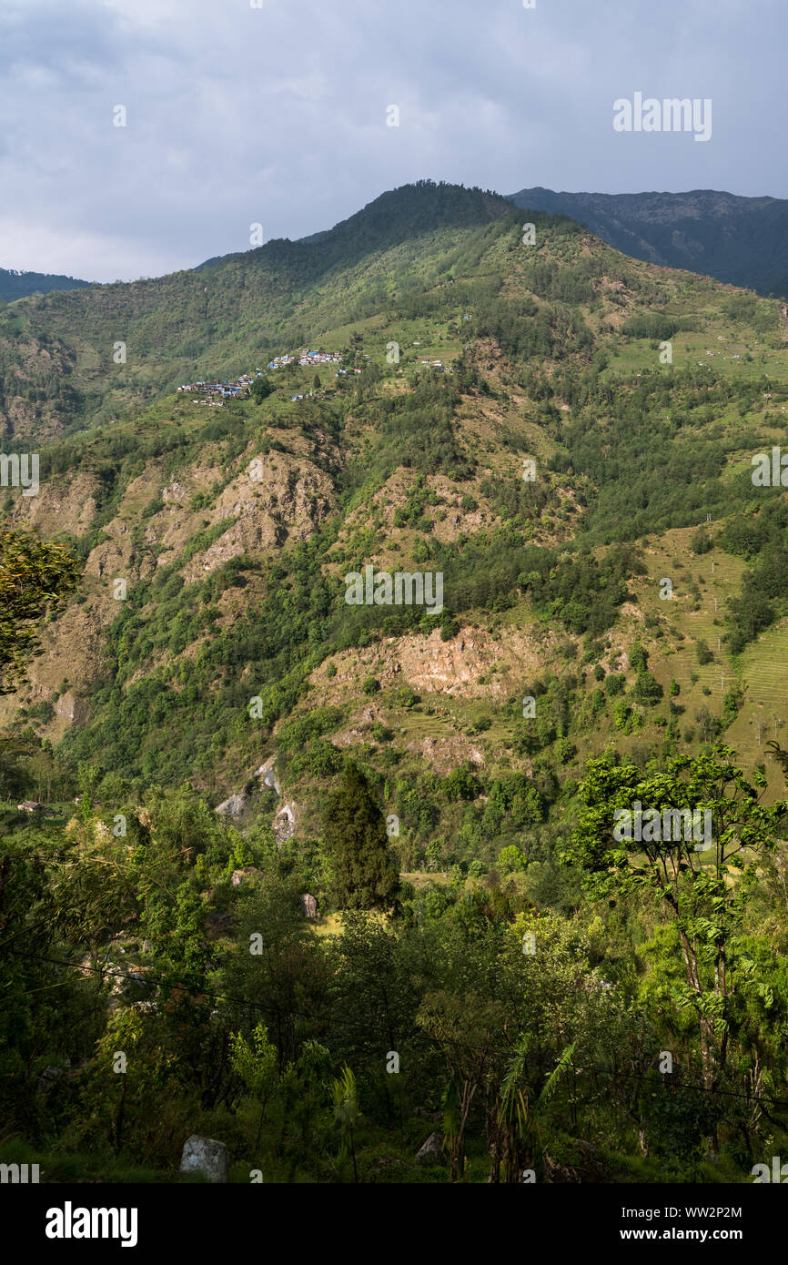 Valley of ghar khola river hi-res stock photography and images - Alamy