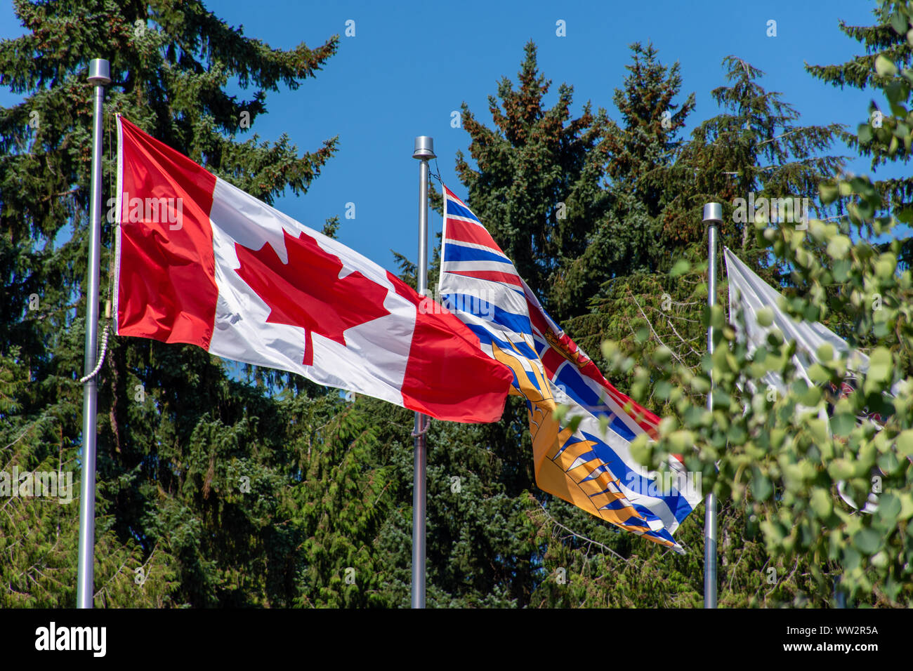 British columbia flag hi-res stock photography and images - Alamy