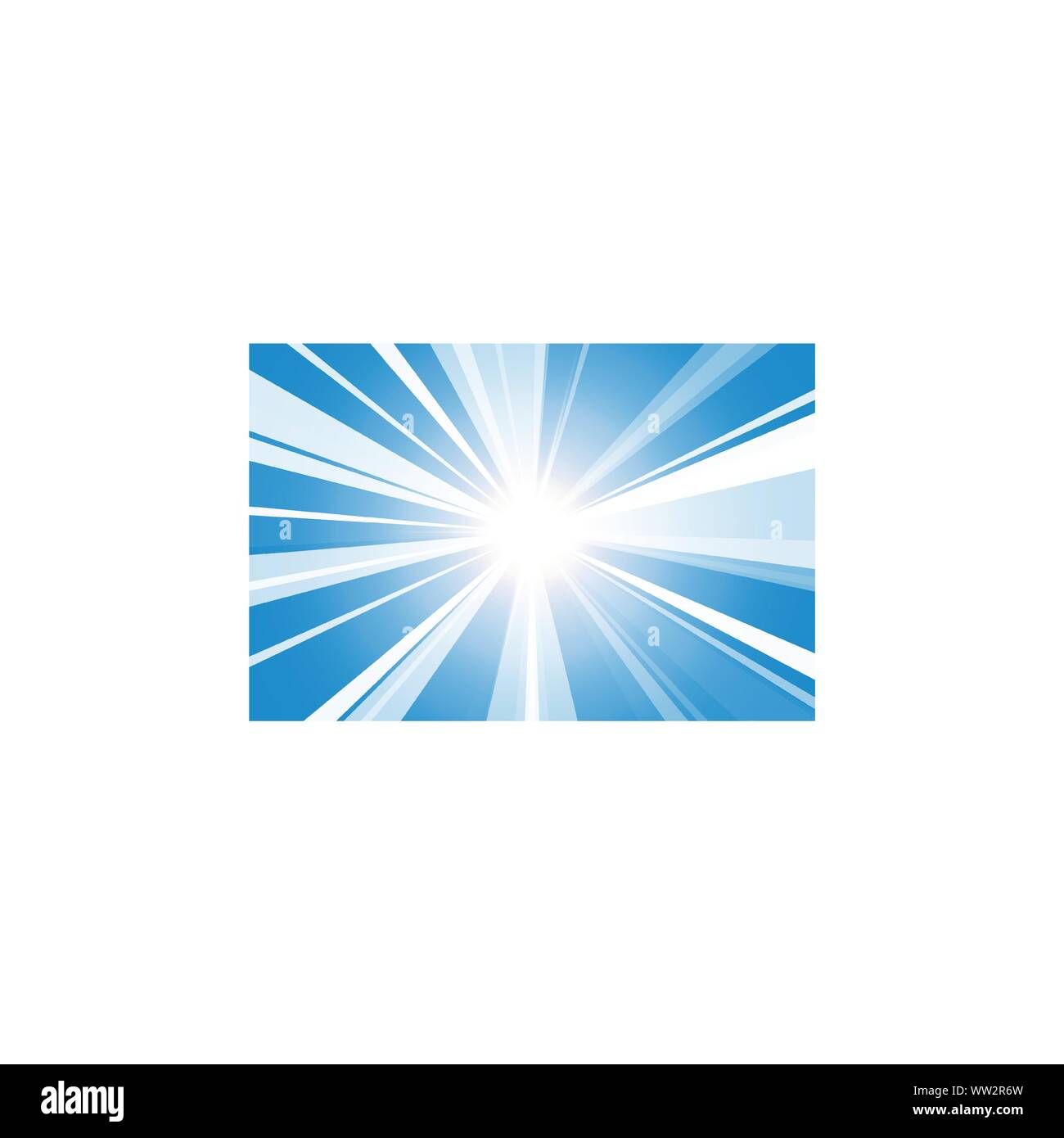 Bright ray abstract and light blue background, vector and illustration ...