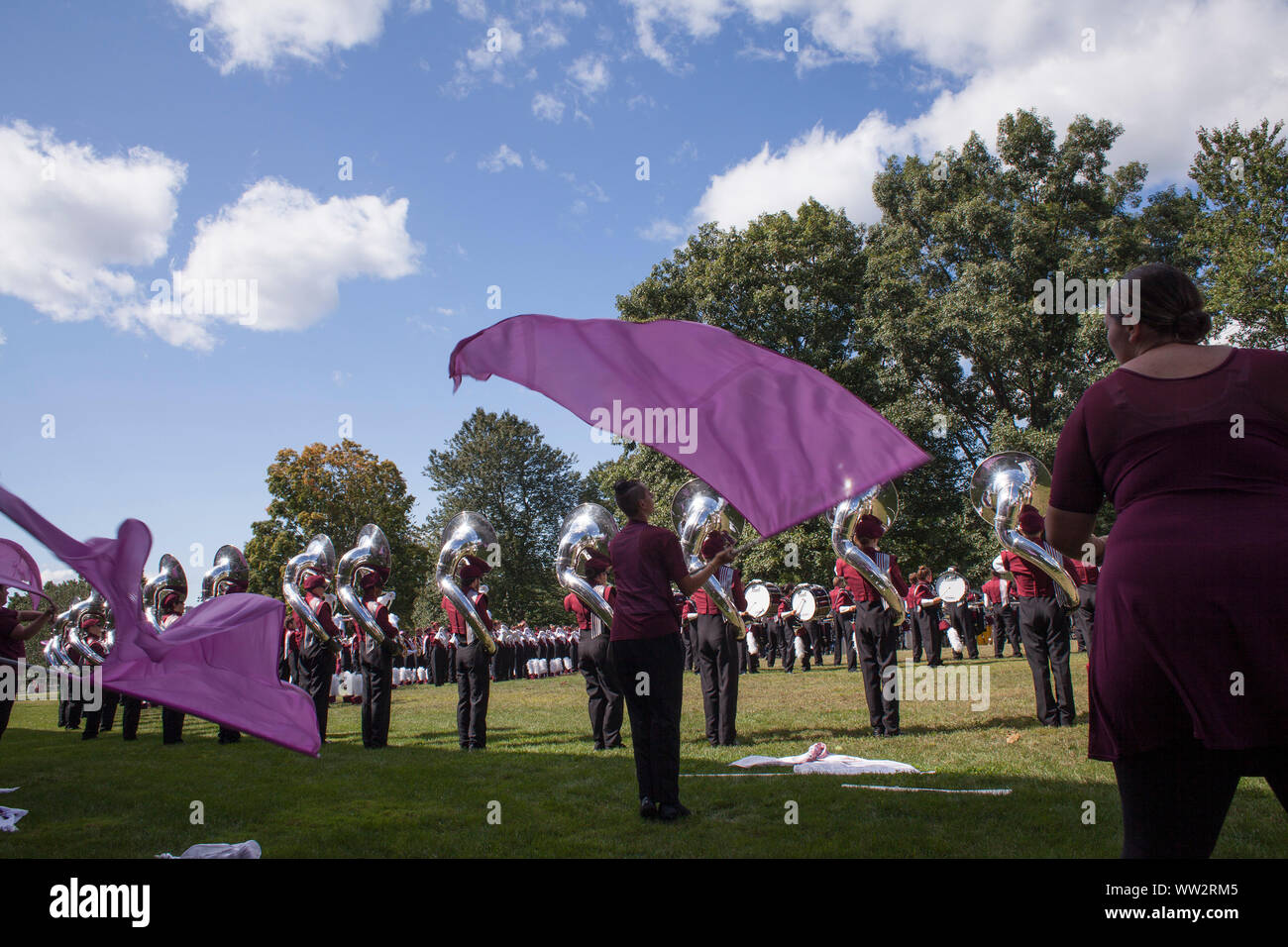 University band playing hi-res stock photography and images - Alamy