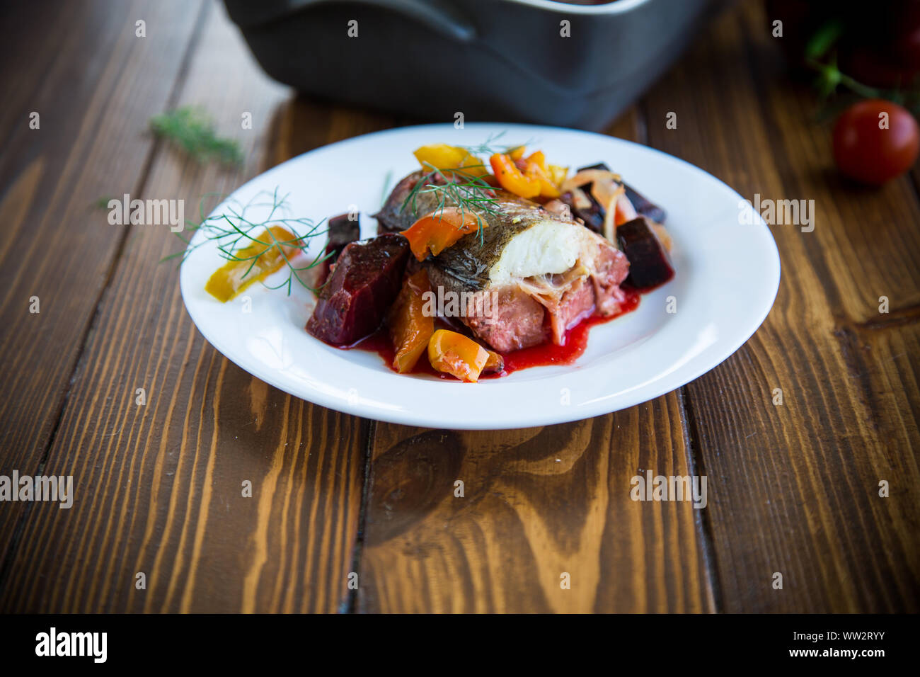 Fish stew beets other vegetables hi-res stock photography and images ...