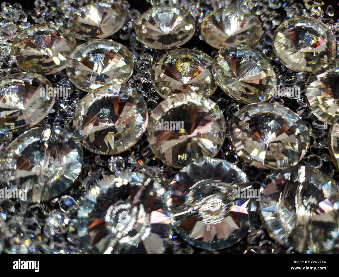 rhinestone swarovski crystal background, bling stones Stock Photo - Alamy
