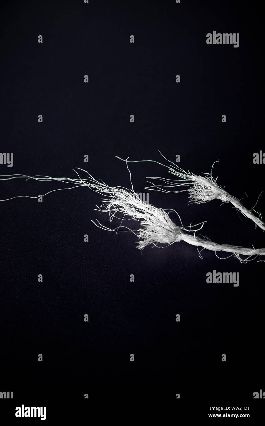 Unravelled String Ends Stock Photo - Alamy