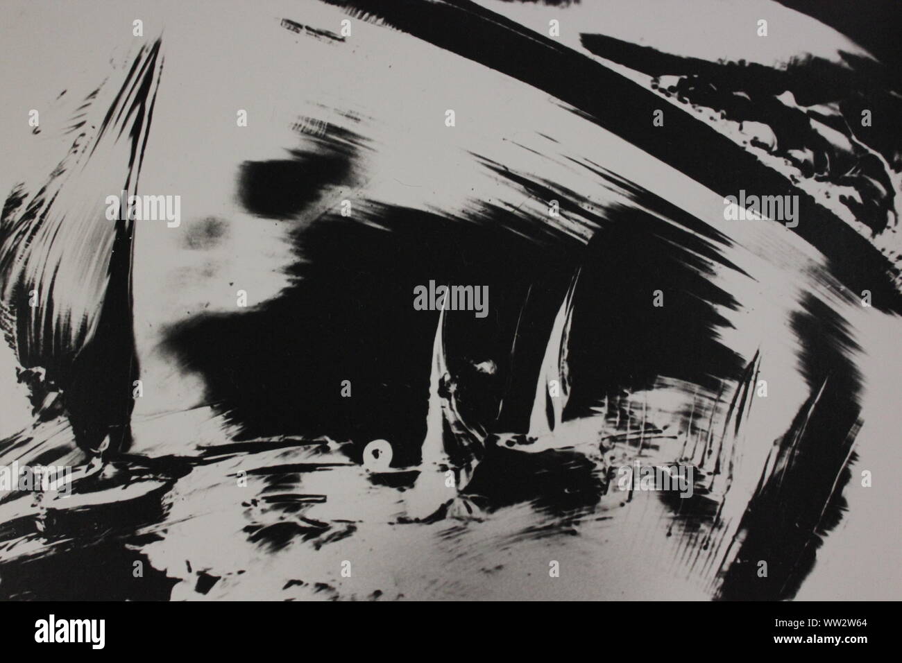 Fine black and white art photography from the 1970s of a high contrast ...