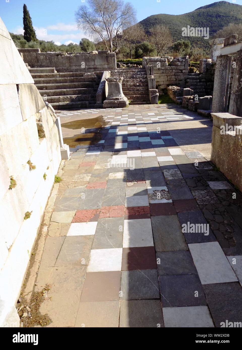 ancient, town, archeological, place, Messini, Messinia, Greece Stock ...