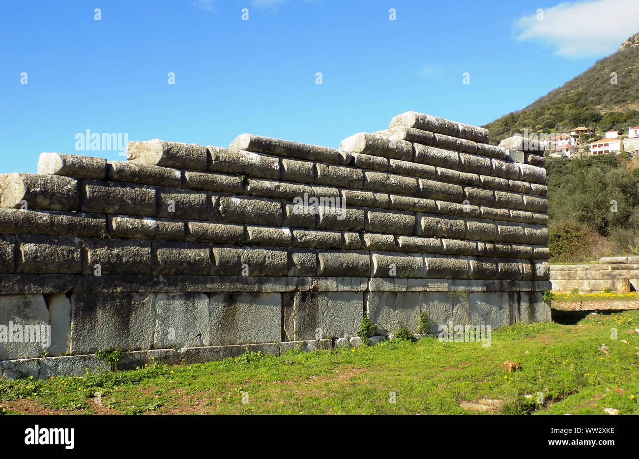 ancient, town, archeological, place, Messini, Messinia, Greece Stock ...