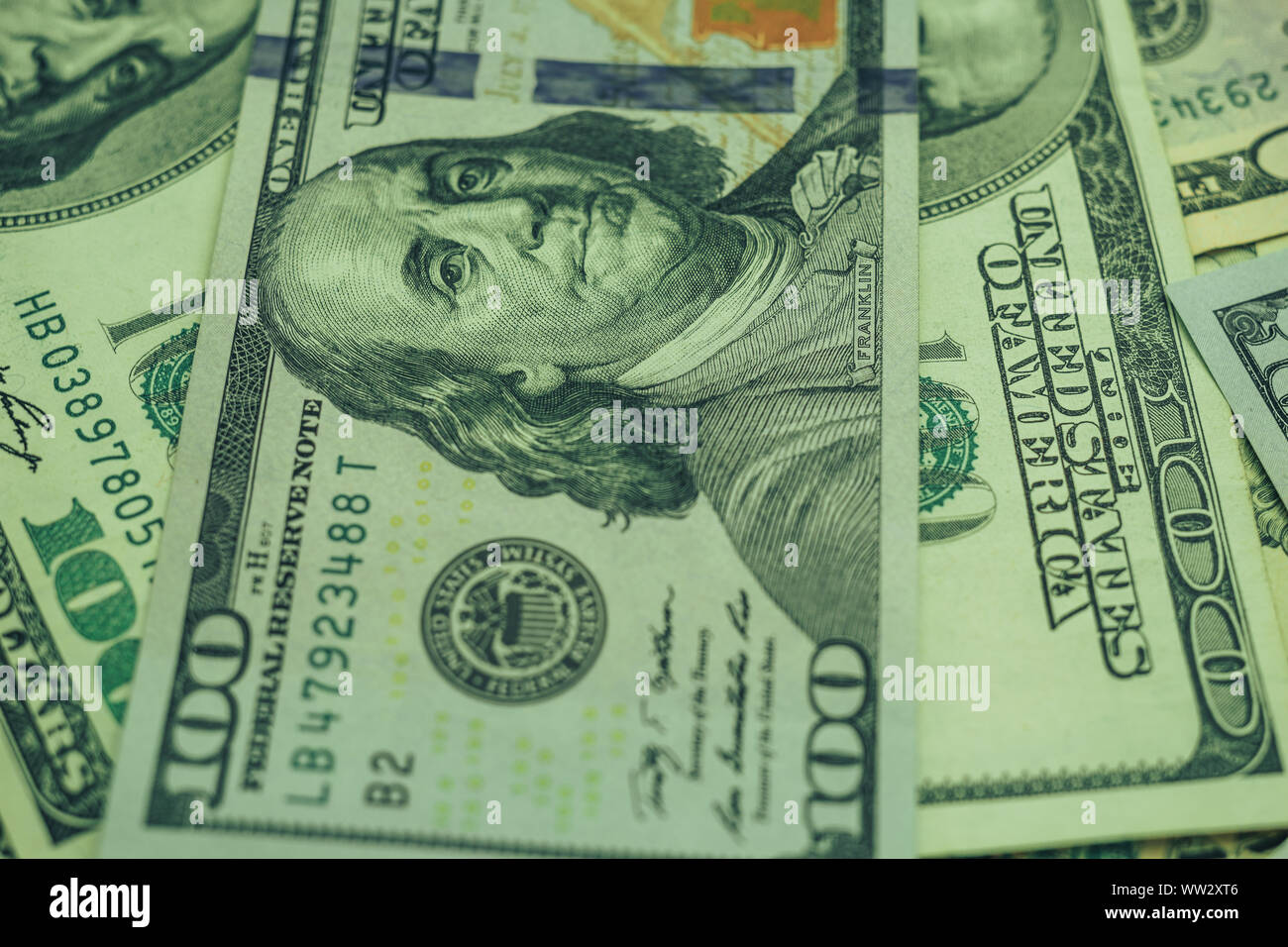 Dollars Close up Concept. American Dollars Cash Money background. Macro ...