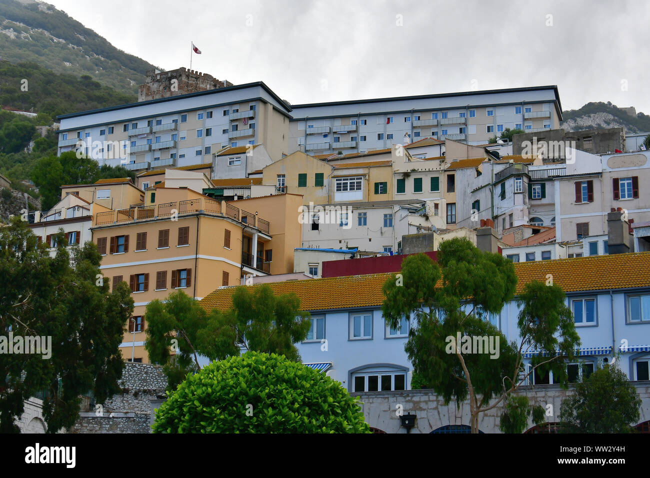 downtown, Gibraltar, British Overseas Territories, Europe Stock Photo ...