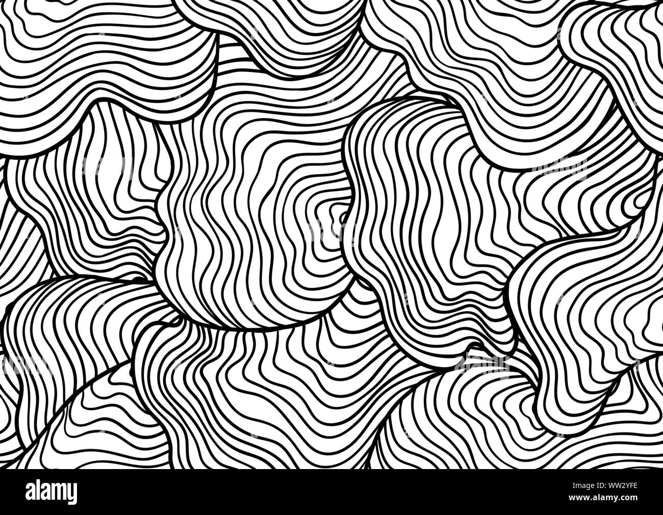 Repeating Black White Wave Pattern High Resolution Stock Photography and Images - Alamy