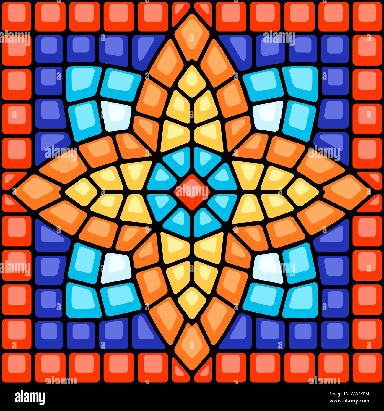 Ancient mosaic ceramic tile pattern Stock Vector Image & Art - Alamy