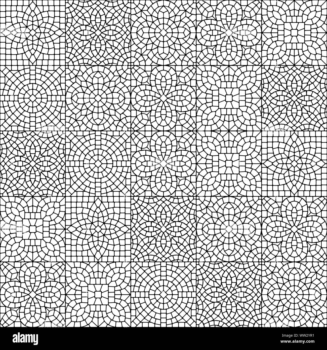 Ancient mosaic ceramic tile pattern Stock Vector Image & Art - Alamy