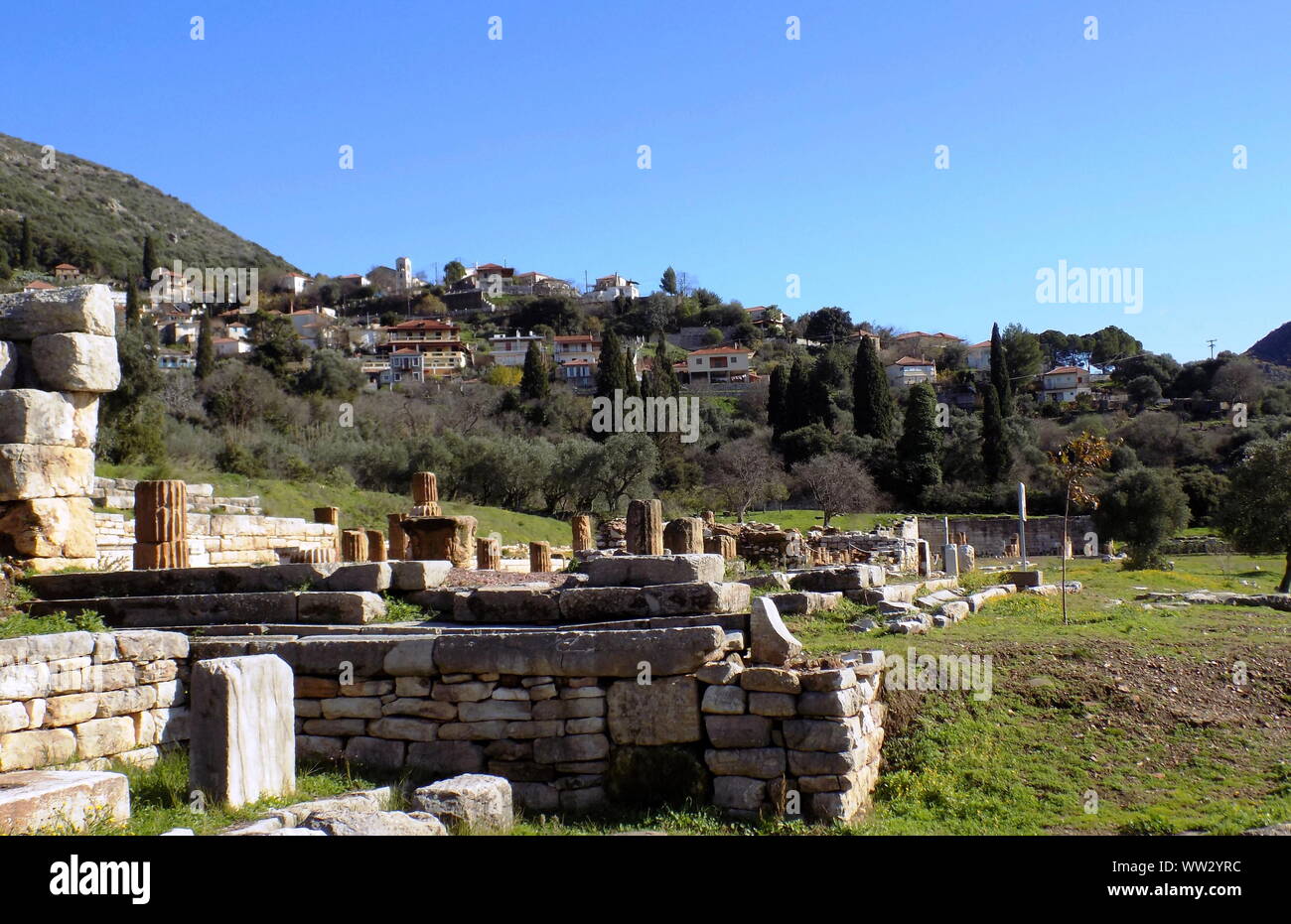 ancient, town, archeological, place, Messini, Messinia, Greece Stock ...