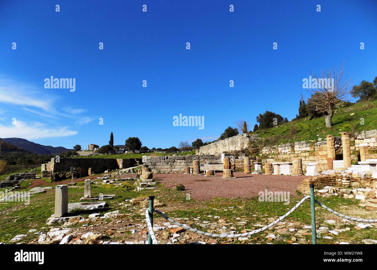 ancient, town, archeological, place, Messini, Messinia, Greece Stock ...