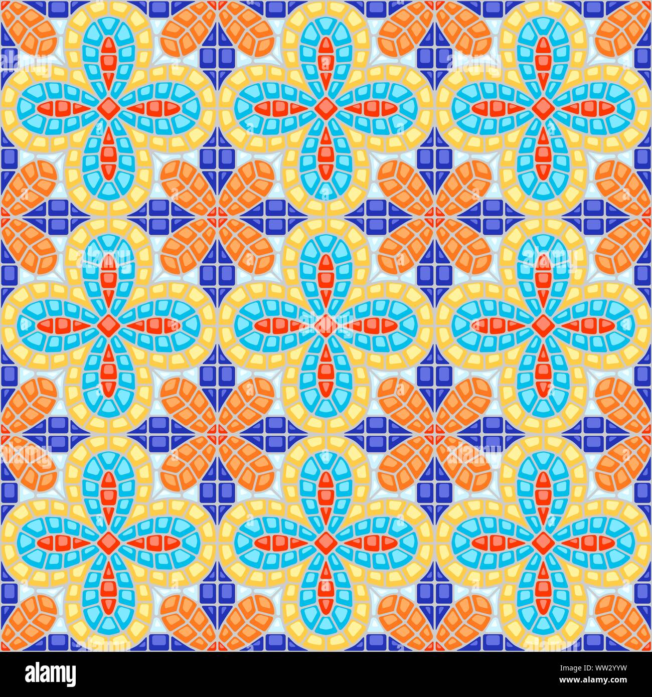 Ancient mosaic ceramic tile pattern Stock Vector Image & Art - Alamy