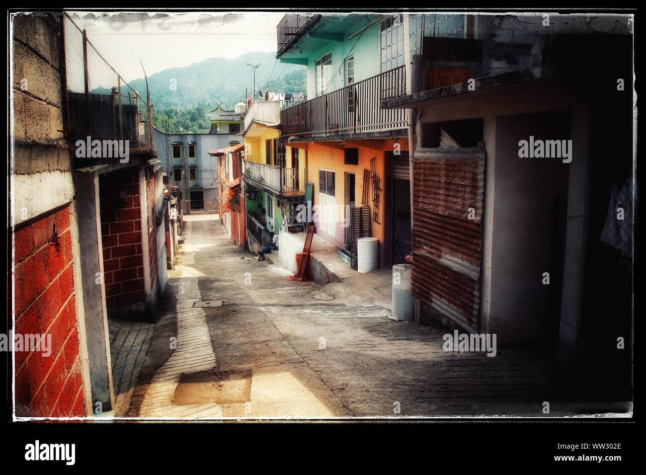 Artistic view of a lane in Tenango de Doria, Hidalgo, Mexico Stock ...