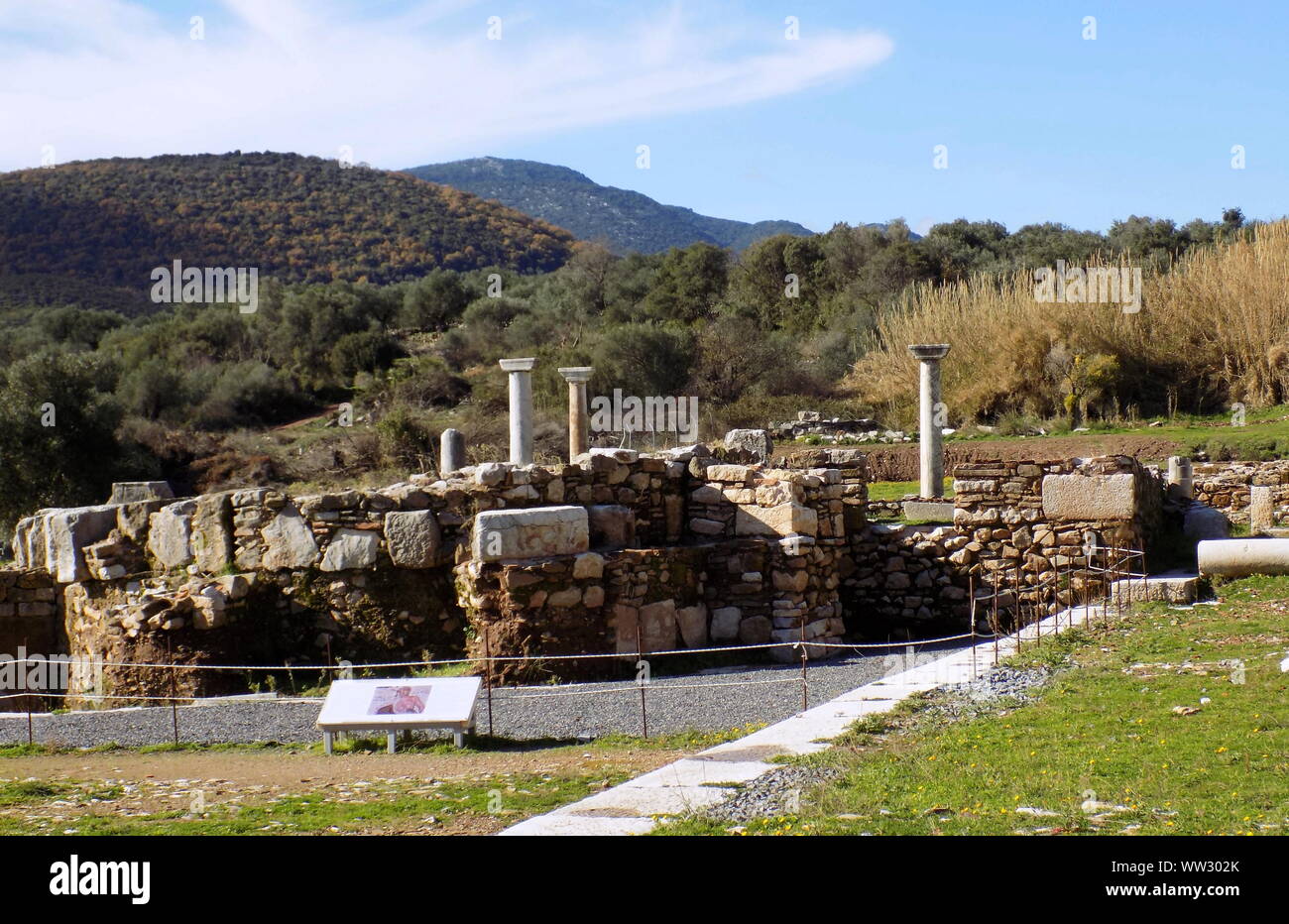 ancient, town, archeological, place, Messini, Messinia, Greece Stock ...