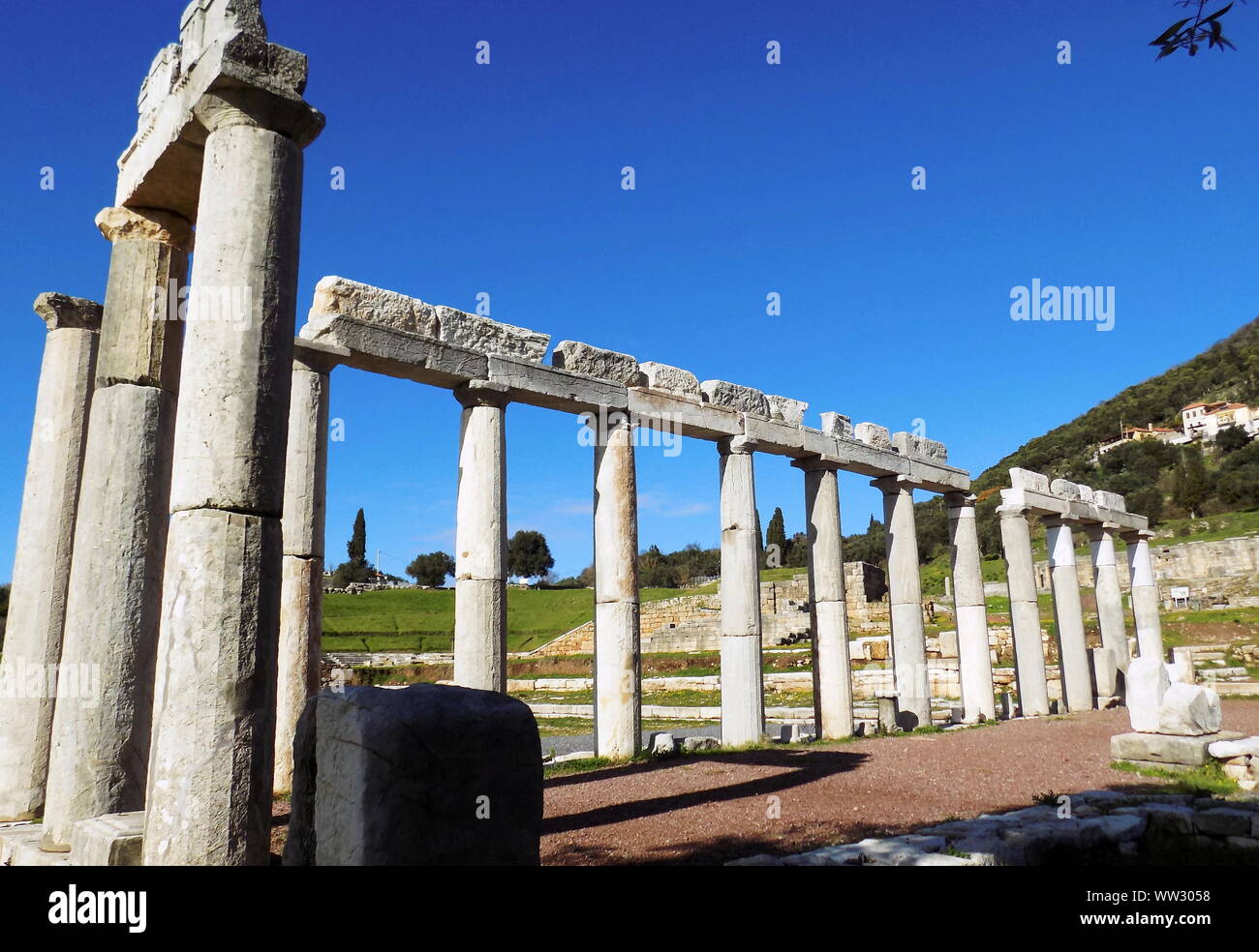 ancient, town, archeological, place, Messini, Messinia, Greece Stock ...
