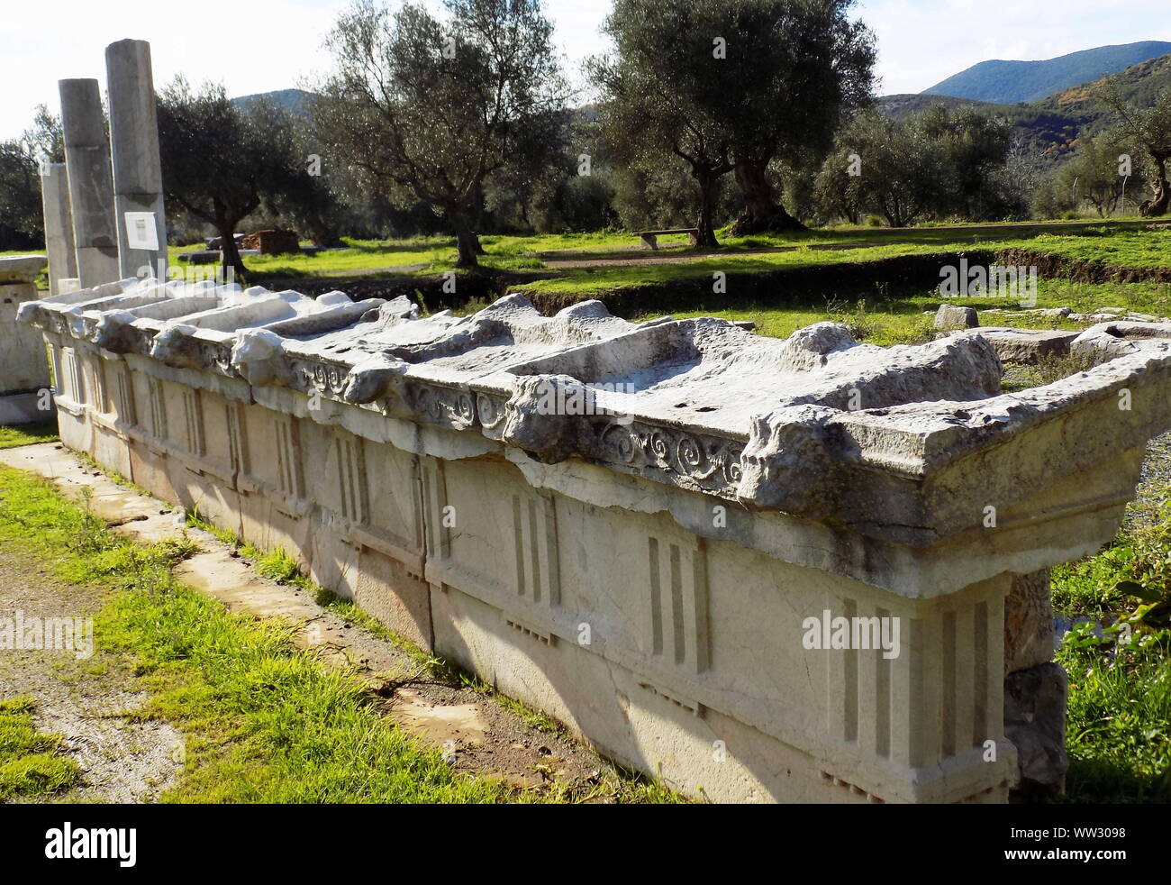 ancient, town, archeological, place, Messini, Messinia, Greece Stock ...