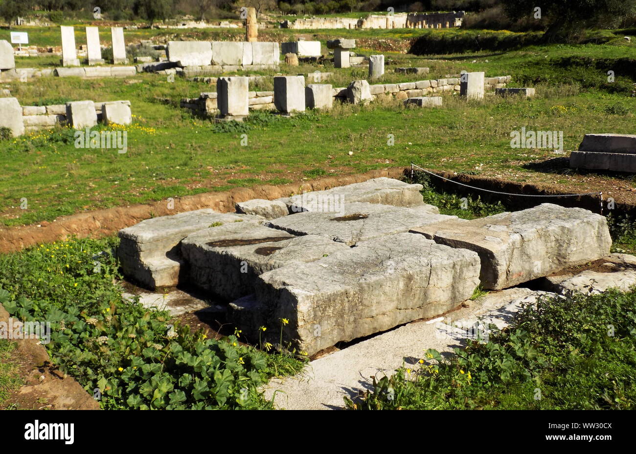 ancient, town, archeological, place, Messini, Messinia, Greece Stock ...