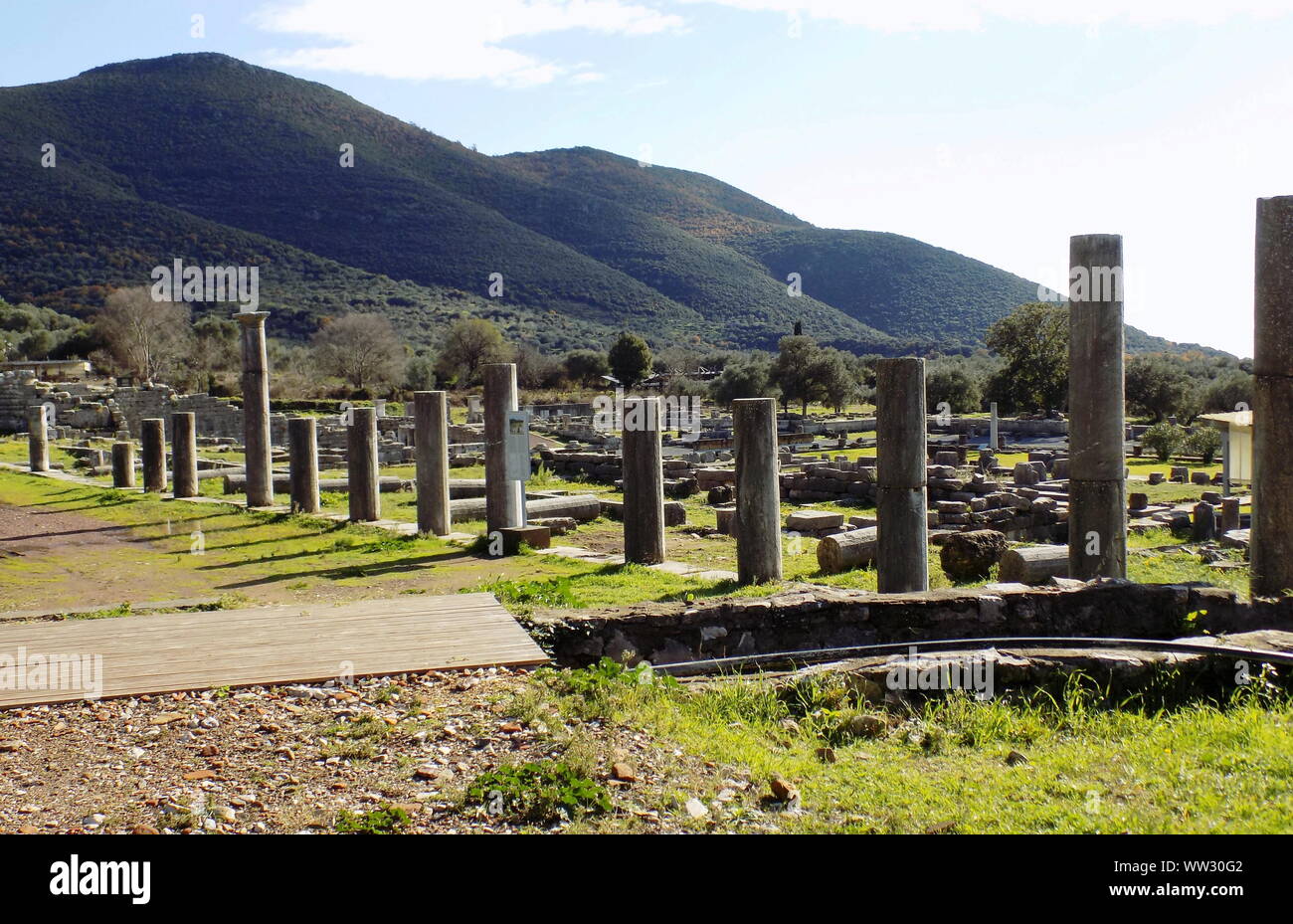ancient, town, archeological, place, Messini, Messinia, Greece Stock ...