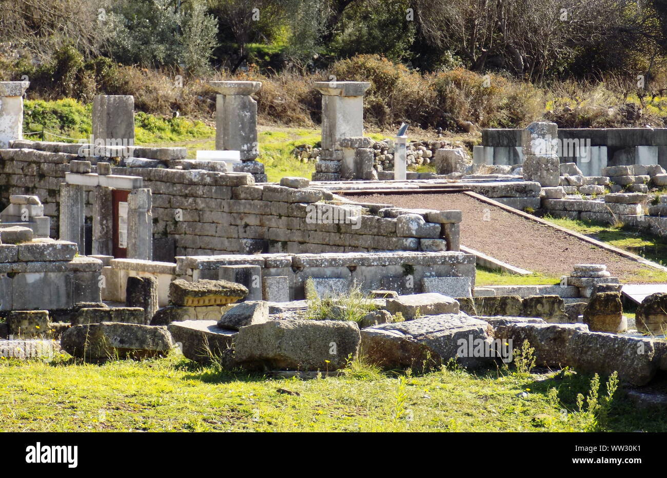 ancient, town, archeological, place, Messini, Messinia, Greece Stock ...