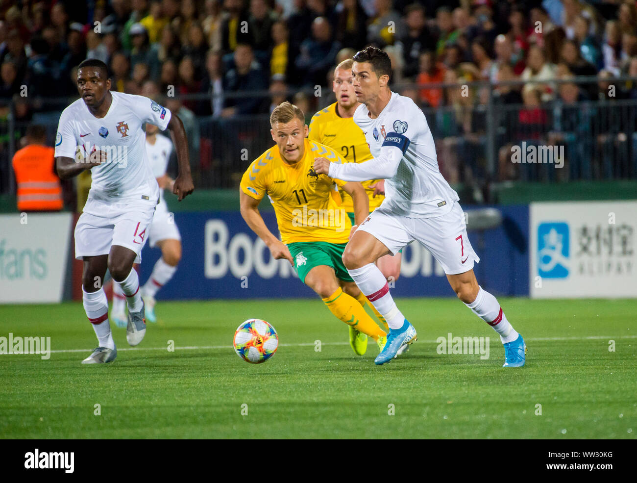 LITHUANIA, VILNIUS - September 10th 2019: Cristiano Ronaldo of Portugal ...