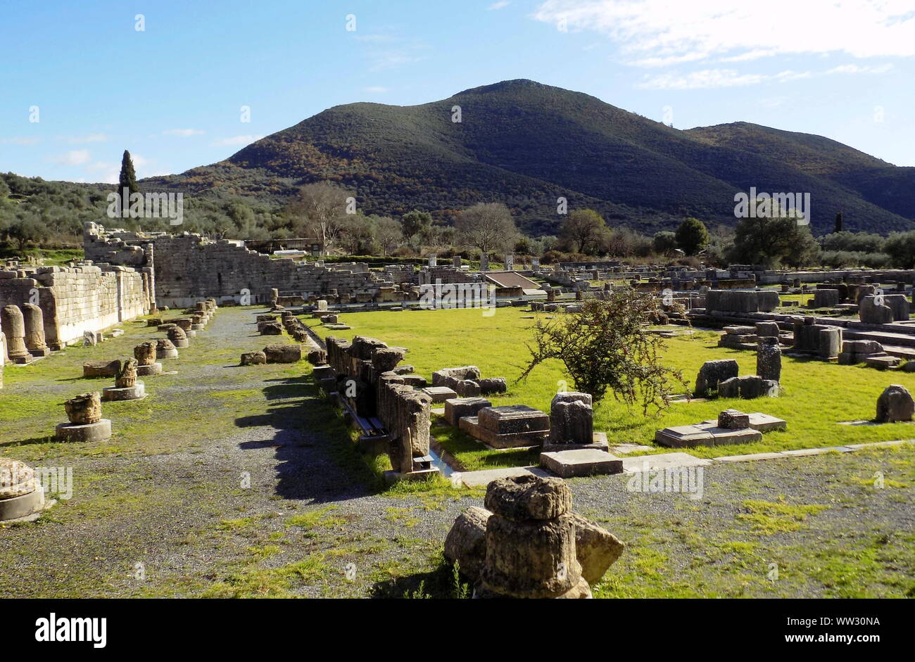 ancient, town, archeological, place, Messini, Messinia, Greece Stock ...