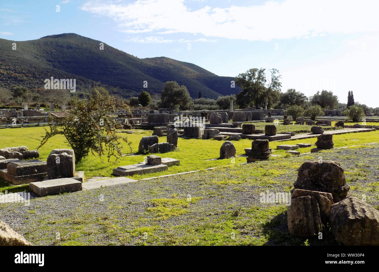 ancient, town, archeological, place, Messini, Messinia, Greece Stock ...