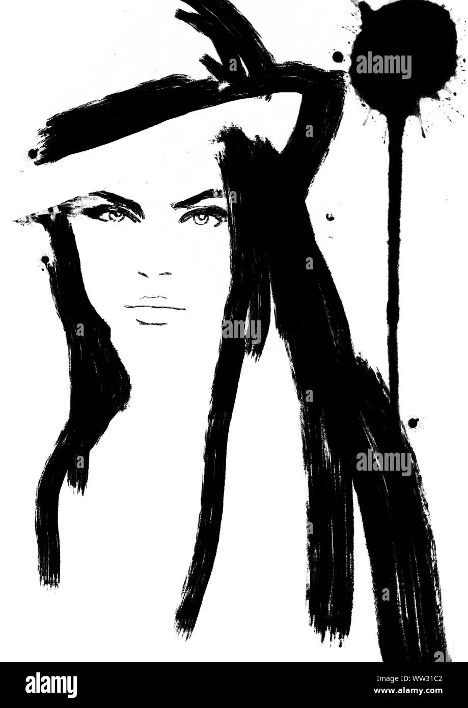 Paint digital woman coco hi-res stock photography and images - Alamy