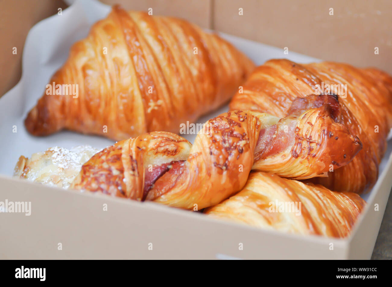 Puff pastry sticks with bacon hi-res stock photography and images - Alamy