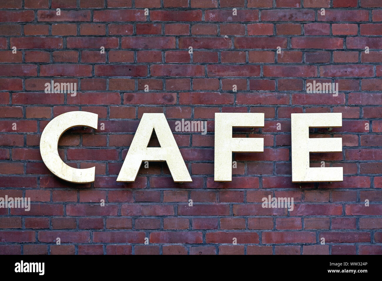Cafe sign letters hi-res stock photography and images - Alamy