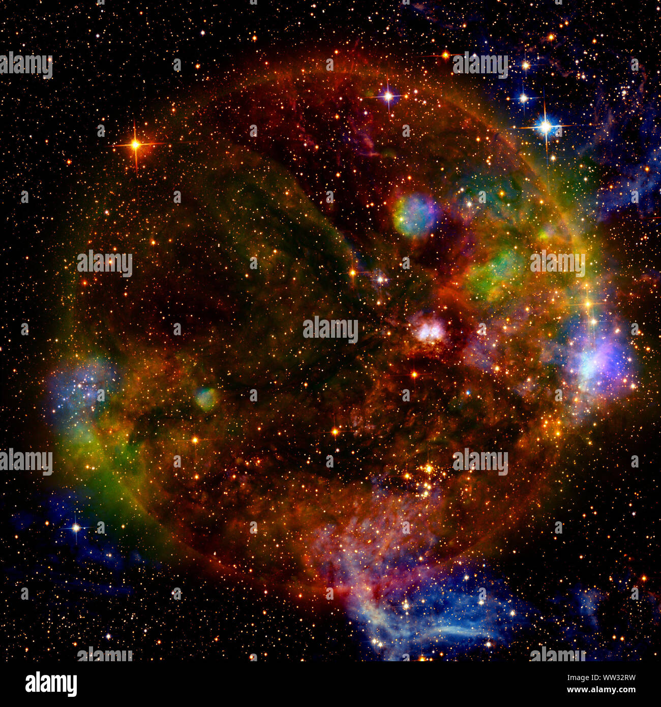 Extremely hot star. Liquid plasma. Cosmic art. Elements of this image ...