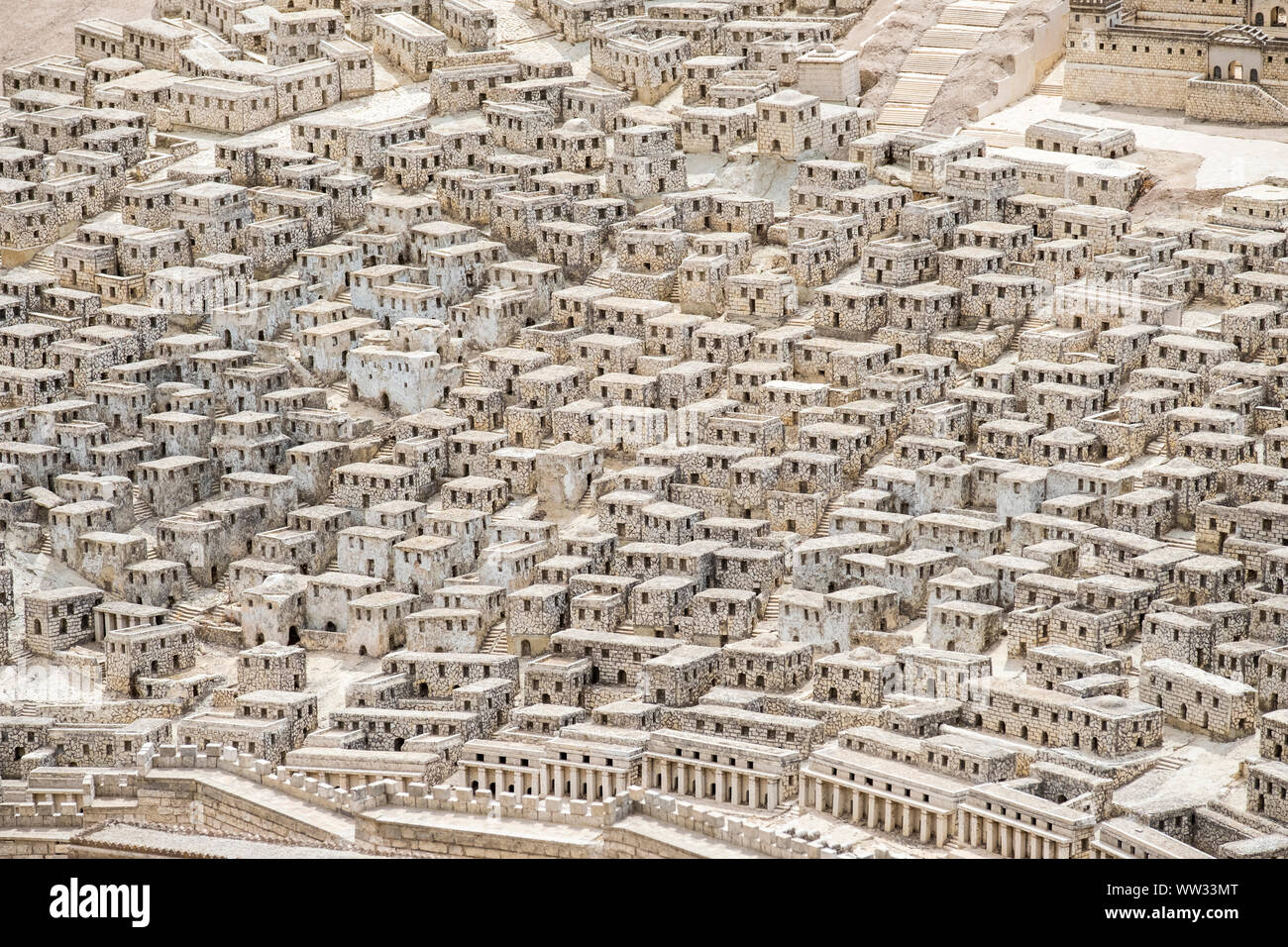 Israel, Jerusalem District, Jerusalem, Israel Museum. Holyland Model of ...