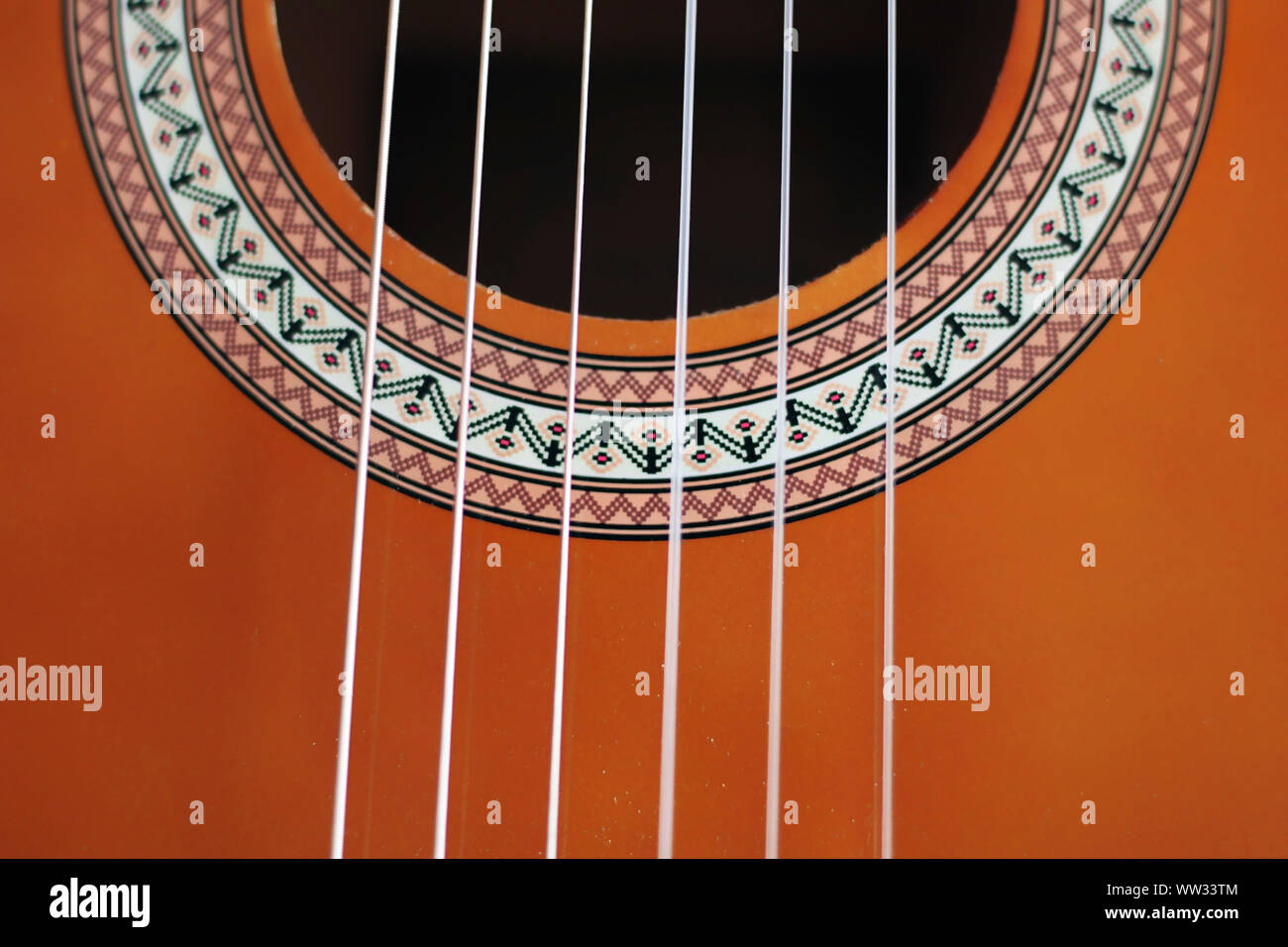 Music Concept: Color detail of an nice classical guitar Stock Photo - Alamy