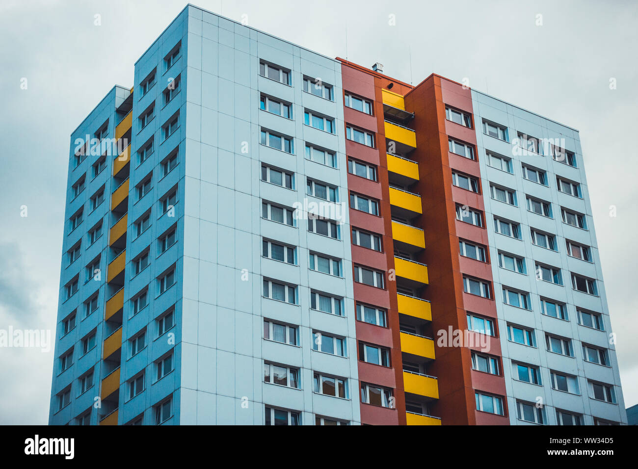 plattenbau building at east berlin, germany Stock Photo - Alamy