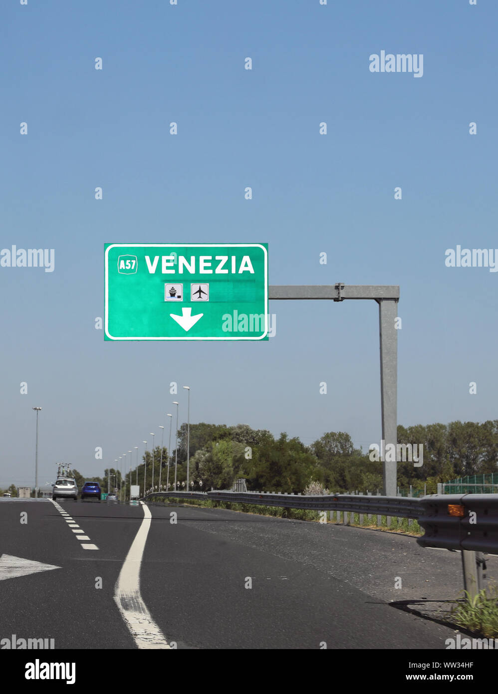 Italian road junction signs hi-res stock photography and images - Alamy