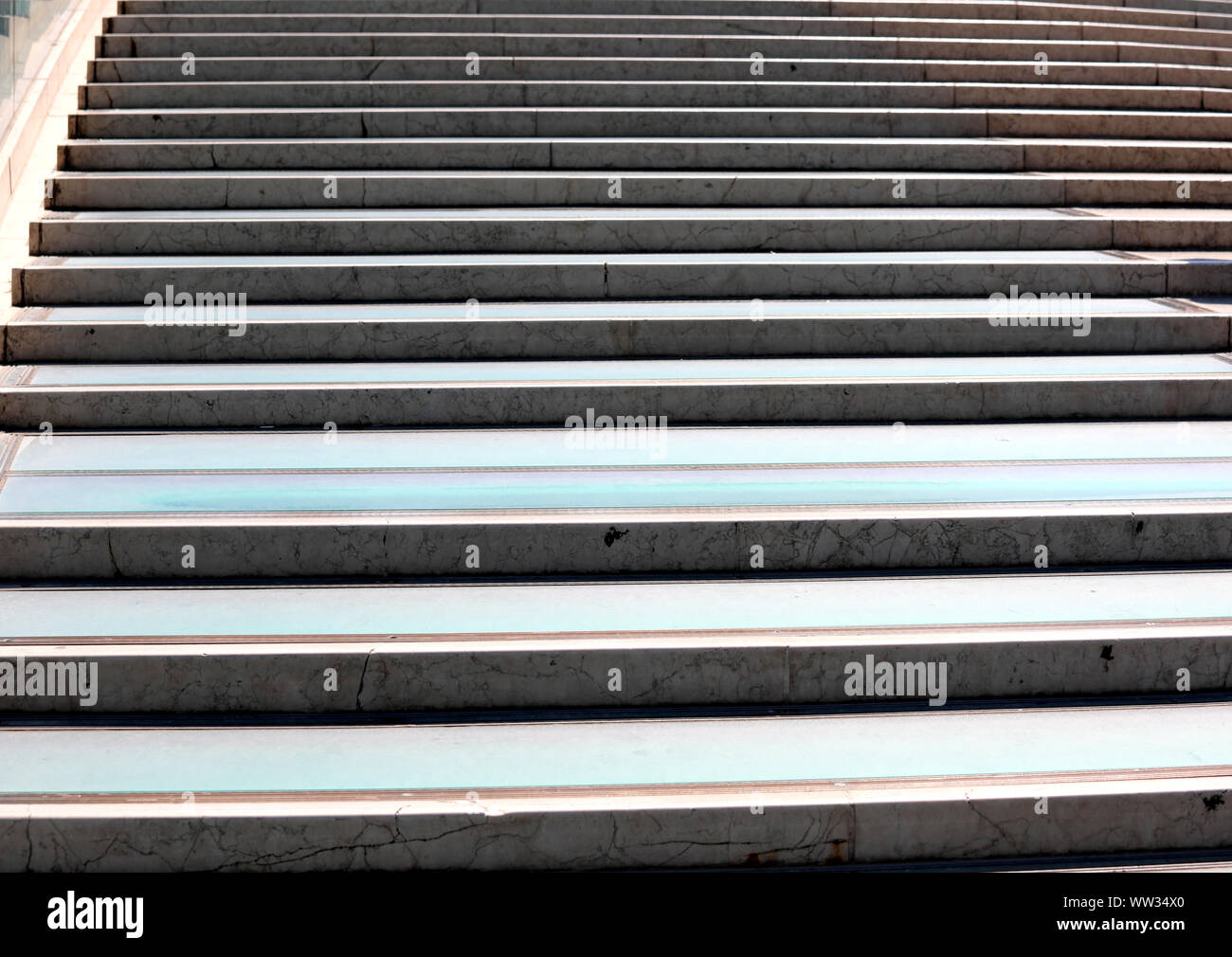 Detail of steps of Constitution Bridge in Venice also called Ponte ...