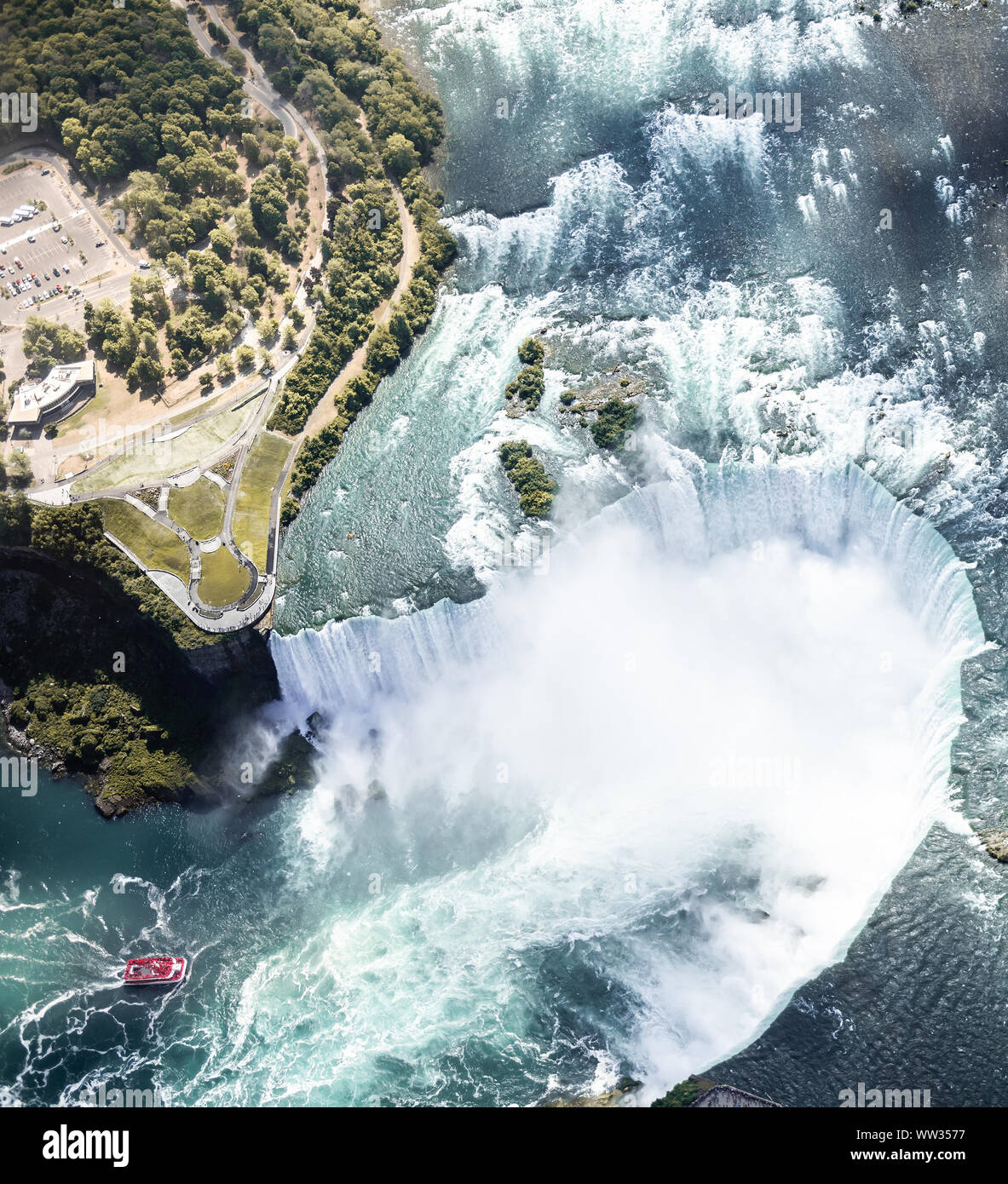 Aerial view of Niagara waterfall Stock Photo - Alamy