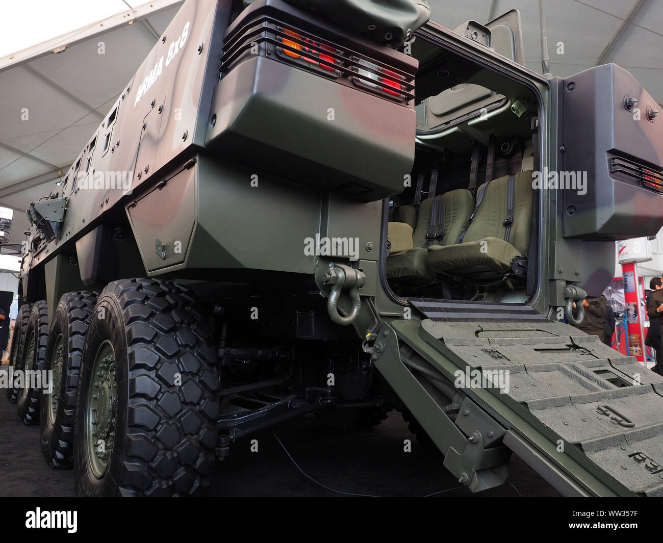 Otokar 8x8 armored Turkish vehicle displayed at the 7th edition of the ...